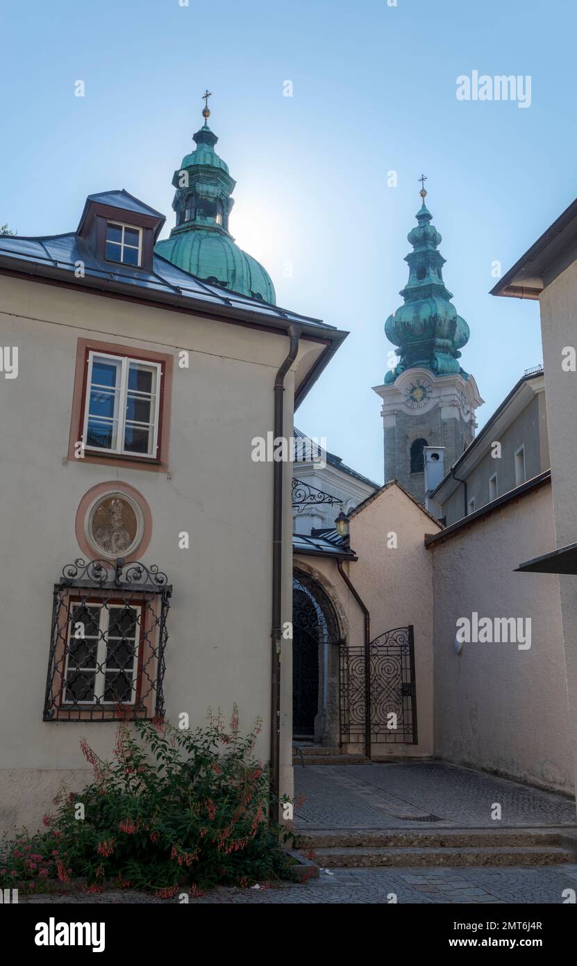 Domes of St. Peter’s Abbey, Salzburg, Austria, one of the oldest ...