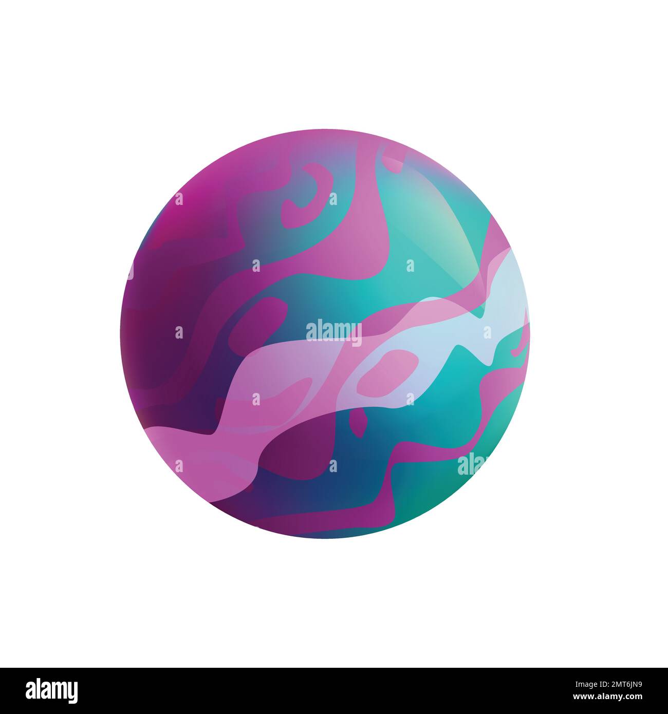 Vector cartoon planet. Colorful set of isolated objects. Space ...