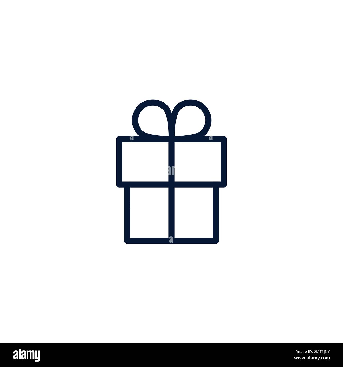 Illustration of gift icon on white background Stock Vector Image & Art ...