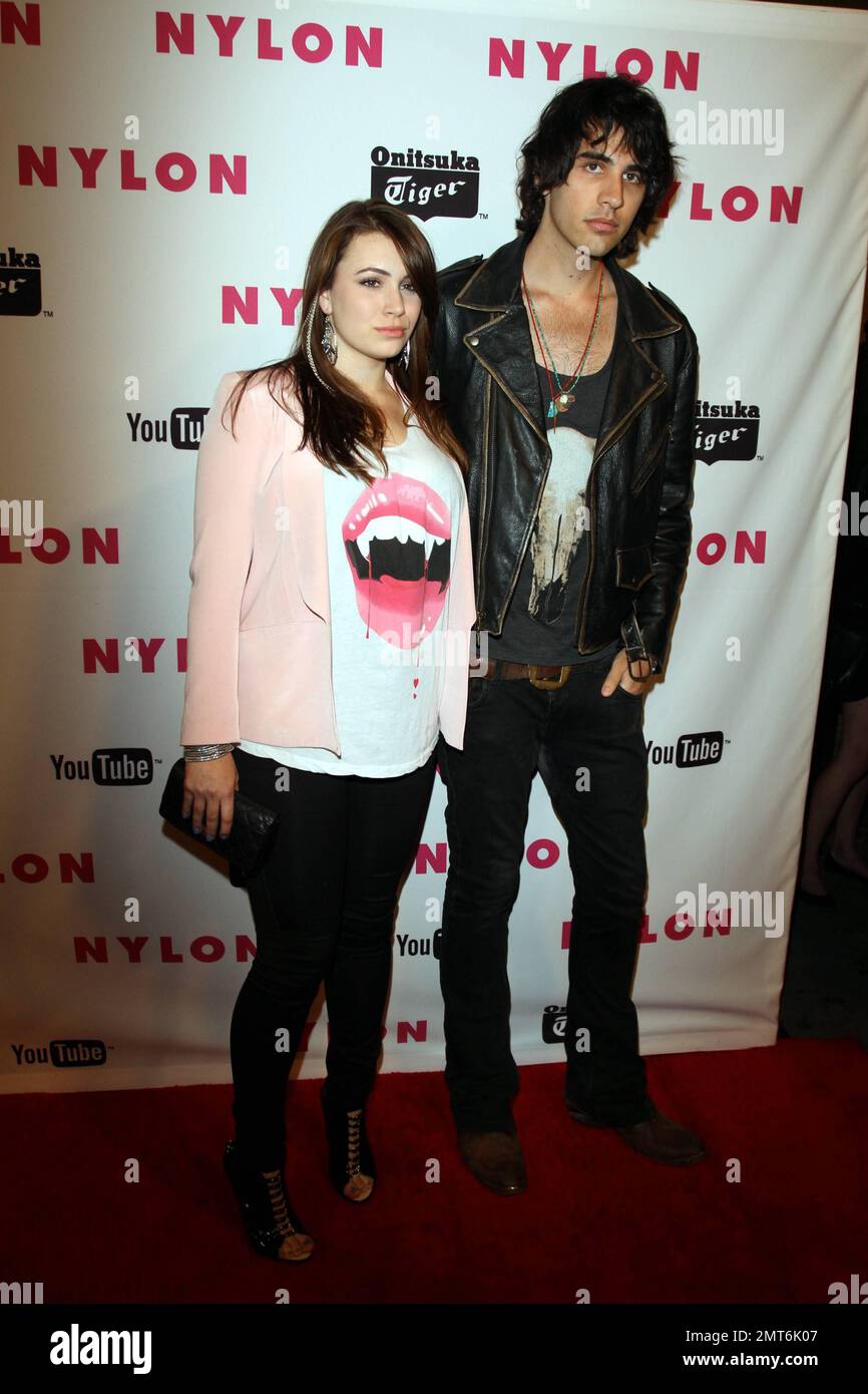 Actress Sophie Simmons and brother, musician Nick Simmons arrive at ...