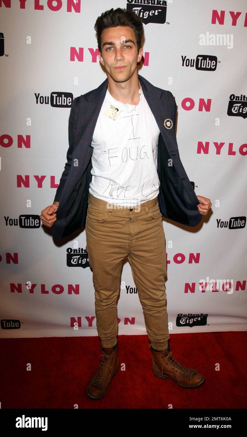 Actor Luke Brandon Field arrives at NYLON Magazine's party celebrating ...