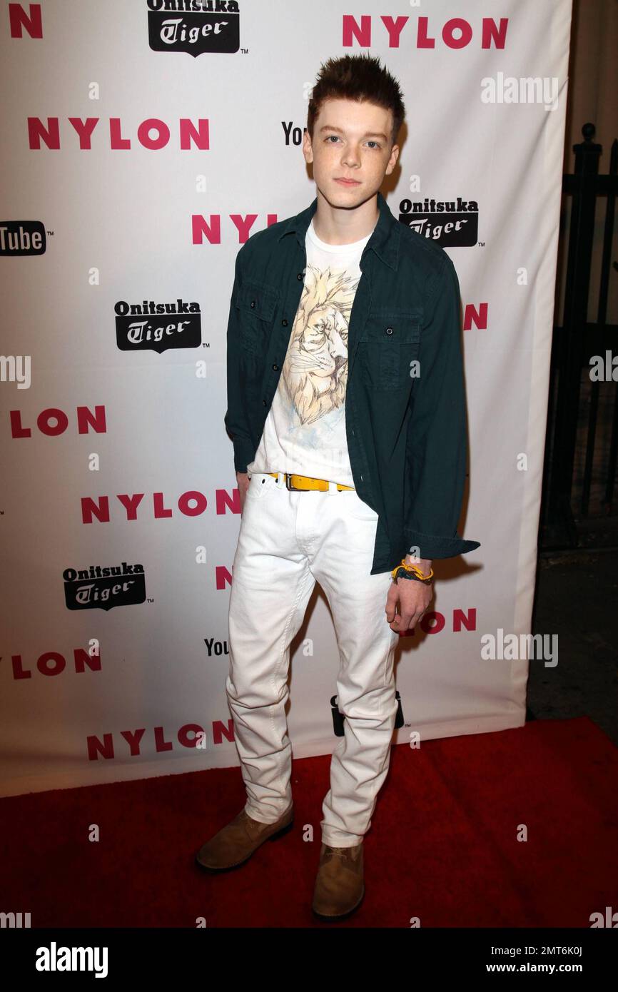 Actor Cameron Monaghan arrives at NYLON Magazine's party celebrating ...