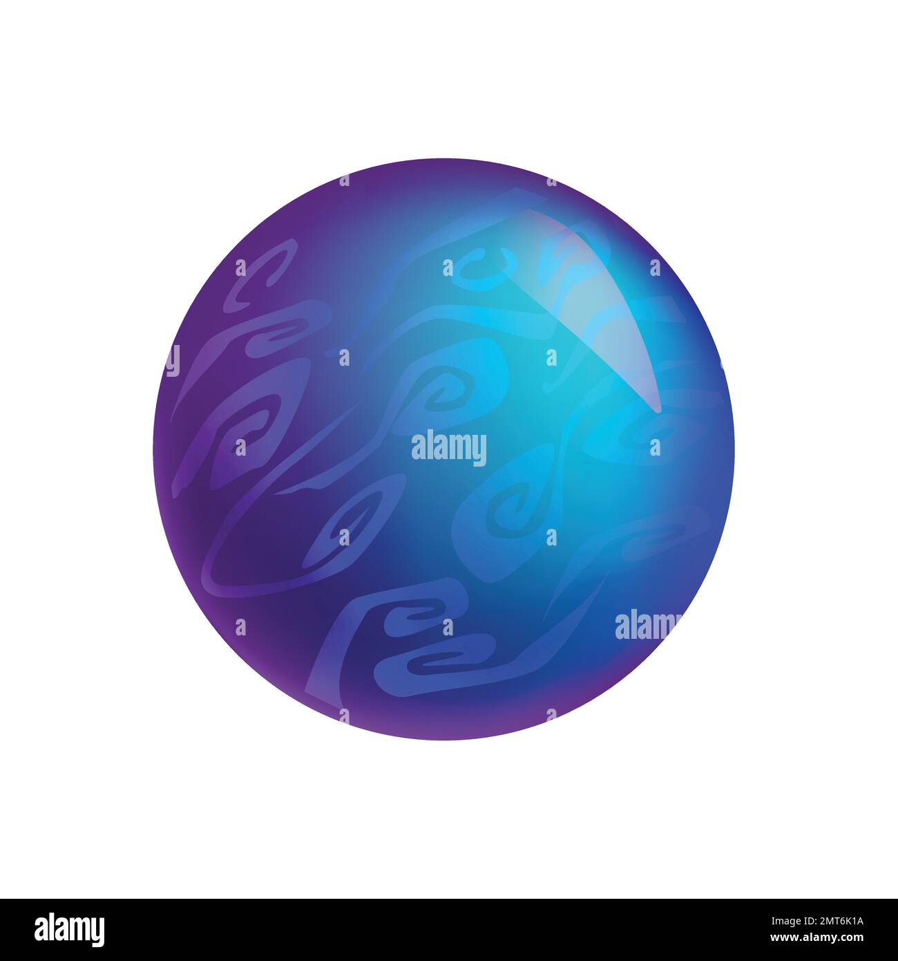 Vector cartoon planet. Colorful set of isolated objects. Space ...