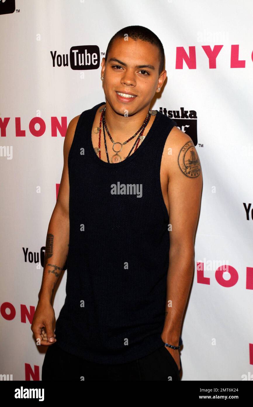 Actor Evan Ross arrives at NYLON Magazine's party celebrating their ...