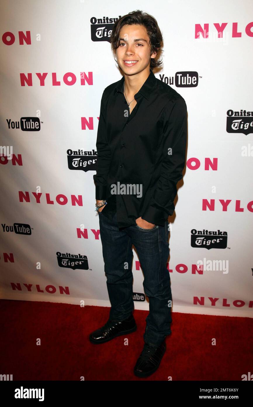 Actor Actor Jake T. Austin arrives at NYLON Magazine's party ...