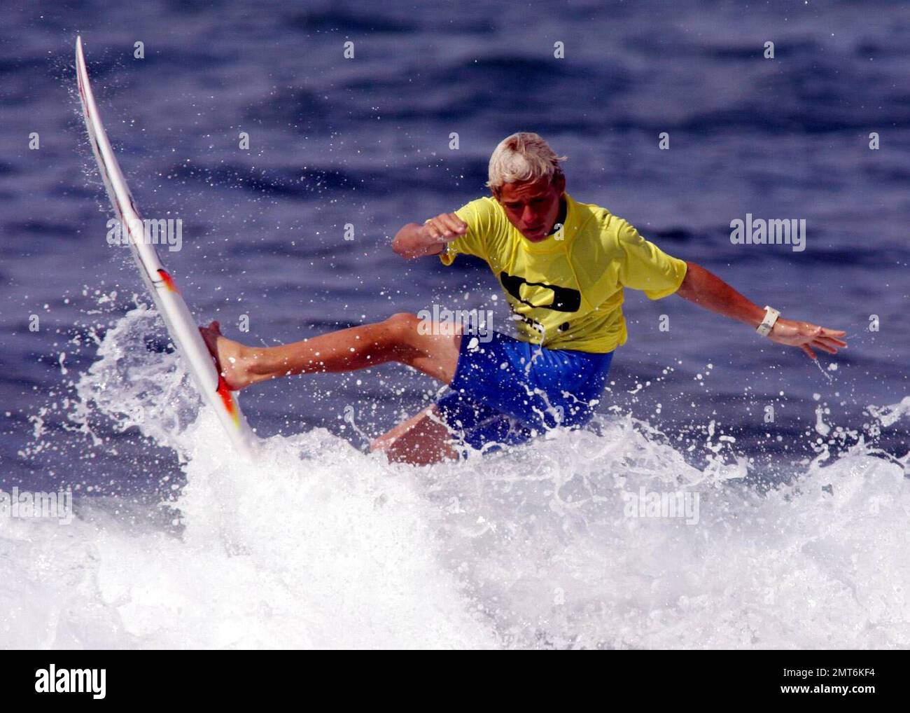 Surfers take part in the Oakley Gang Challenge surf contest at Santa ...