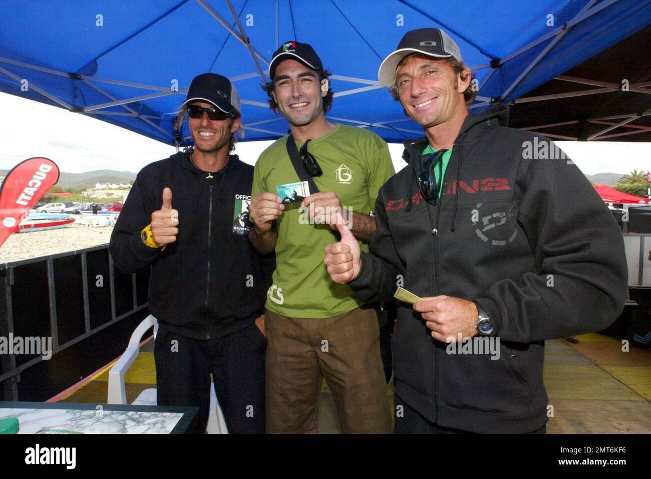 Spanish actor Sergio Muniz attends the Oakley Gang Challenge surf ...