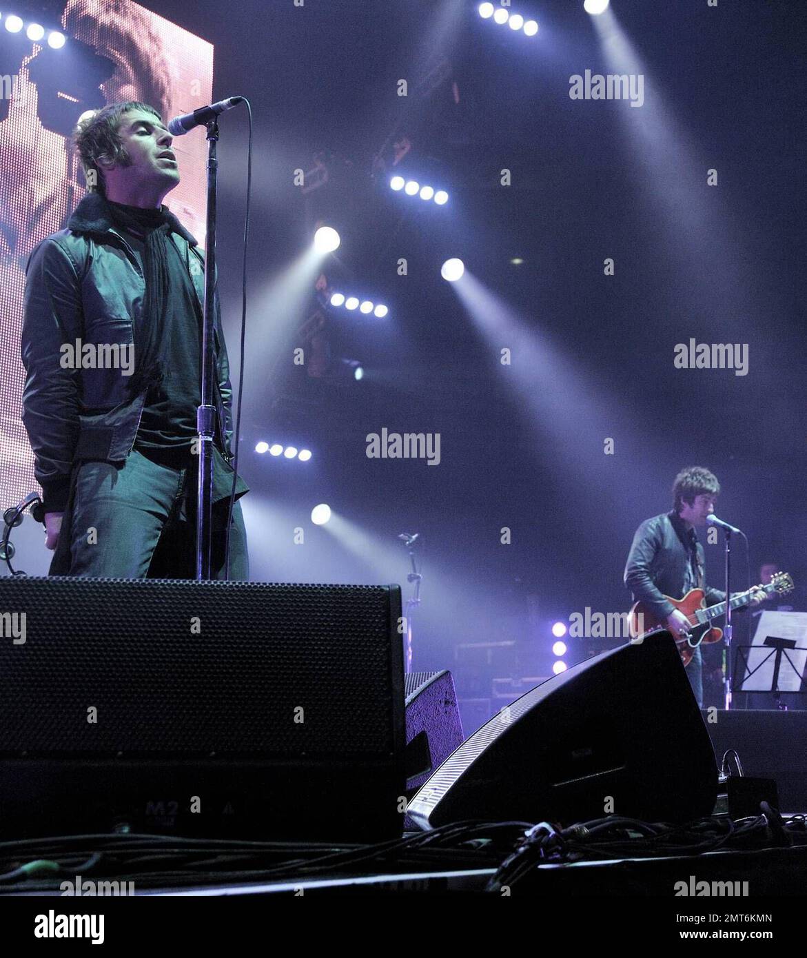 Oasis performs live at the John Labatt Centre in London, Ontario ...