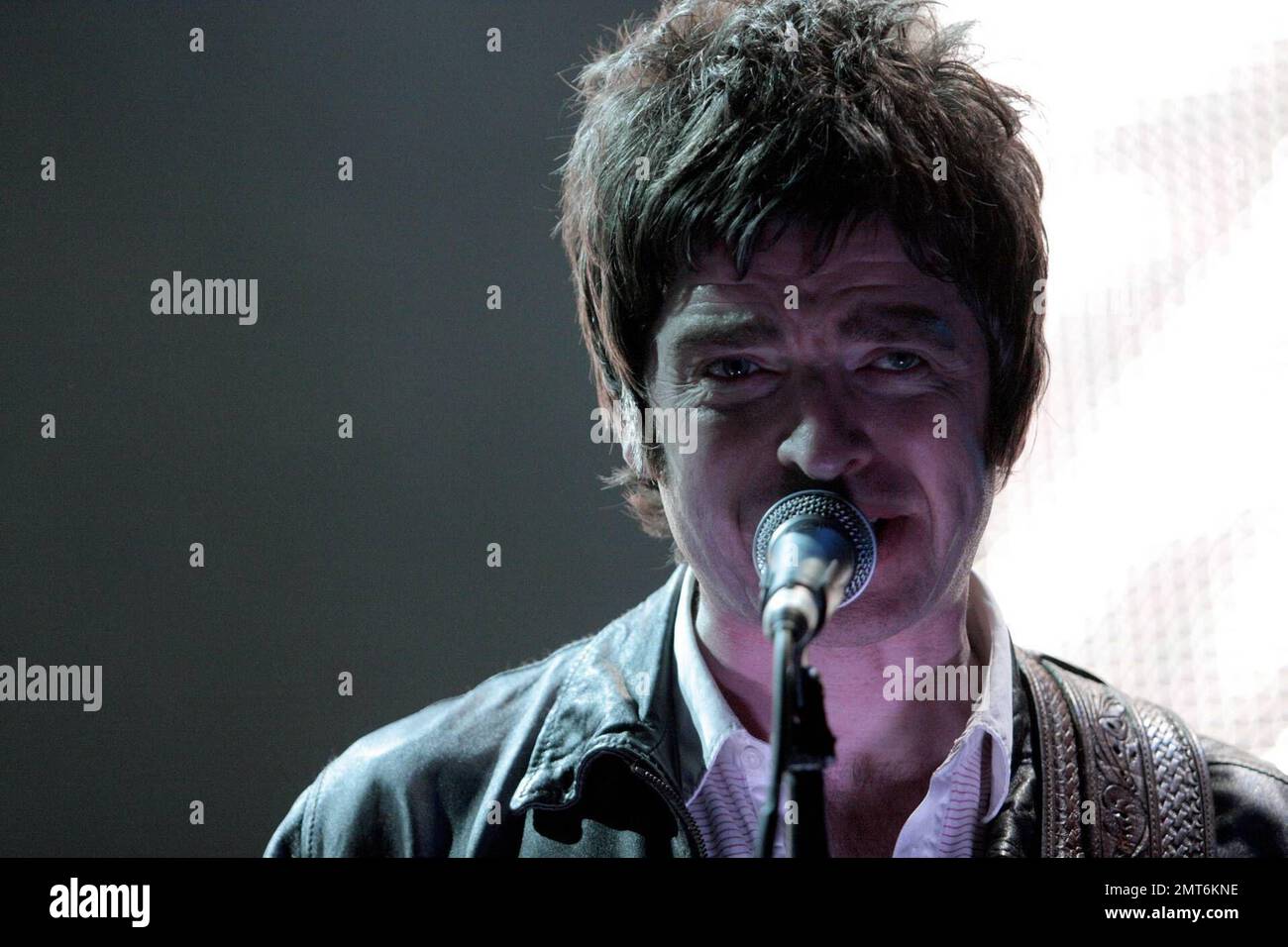 Brothers Liam and Noel Gallagher perform with their band Oasis at The ...