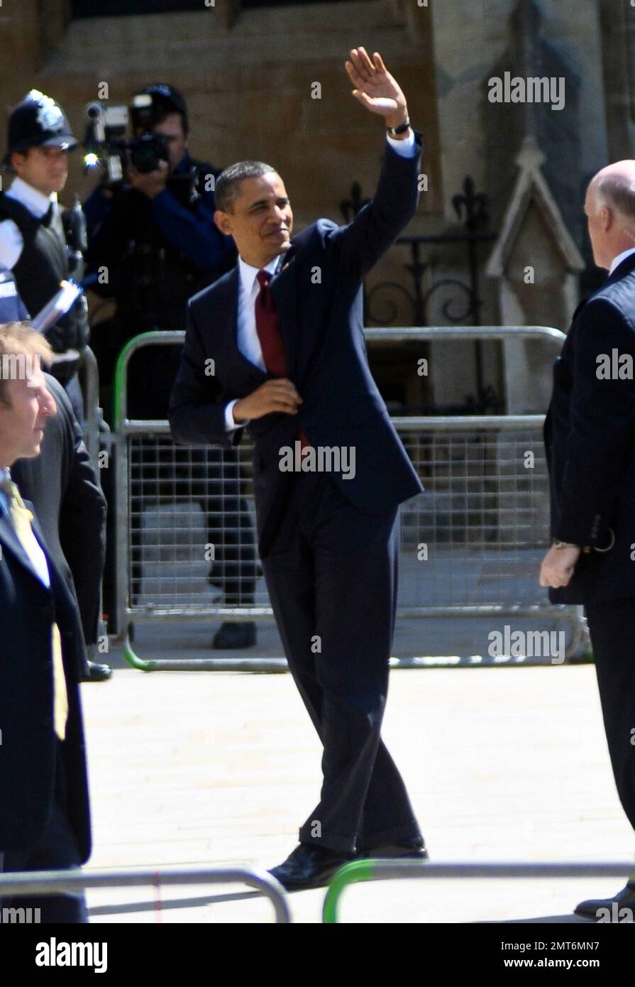 US President Barack Obama pays a visit to the historic Westminister ...