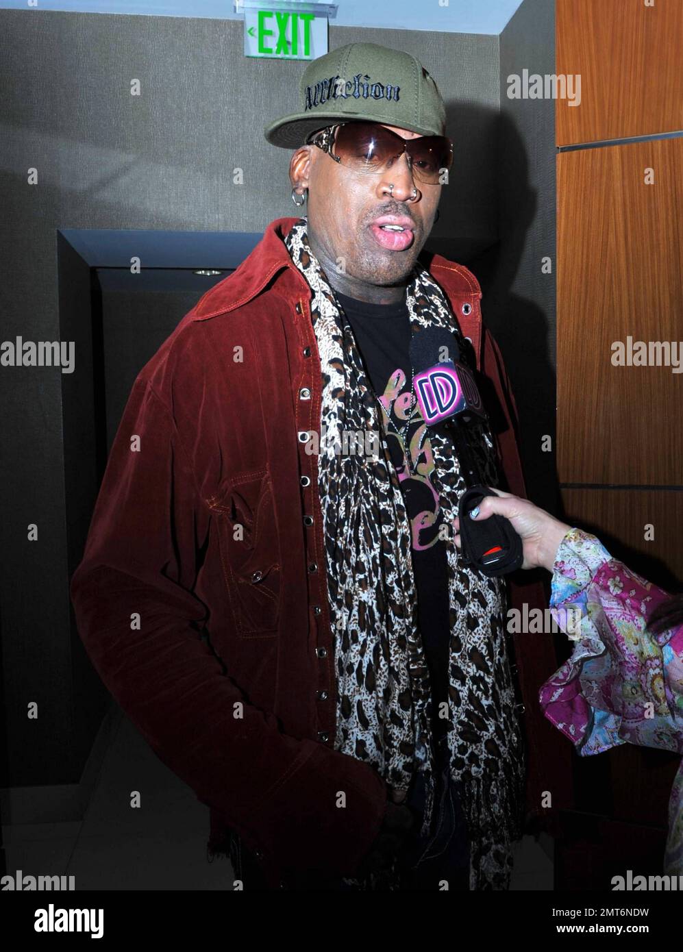 Dennis Rodman at the Ocean Drive Magazine 18th Anniversary party ...