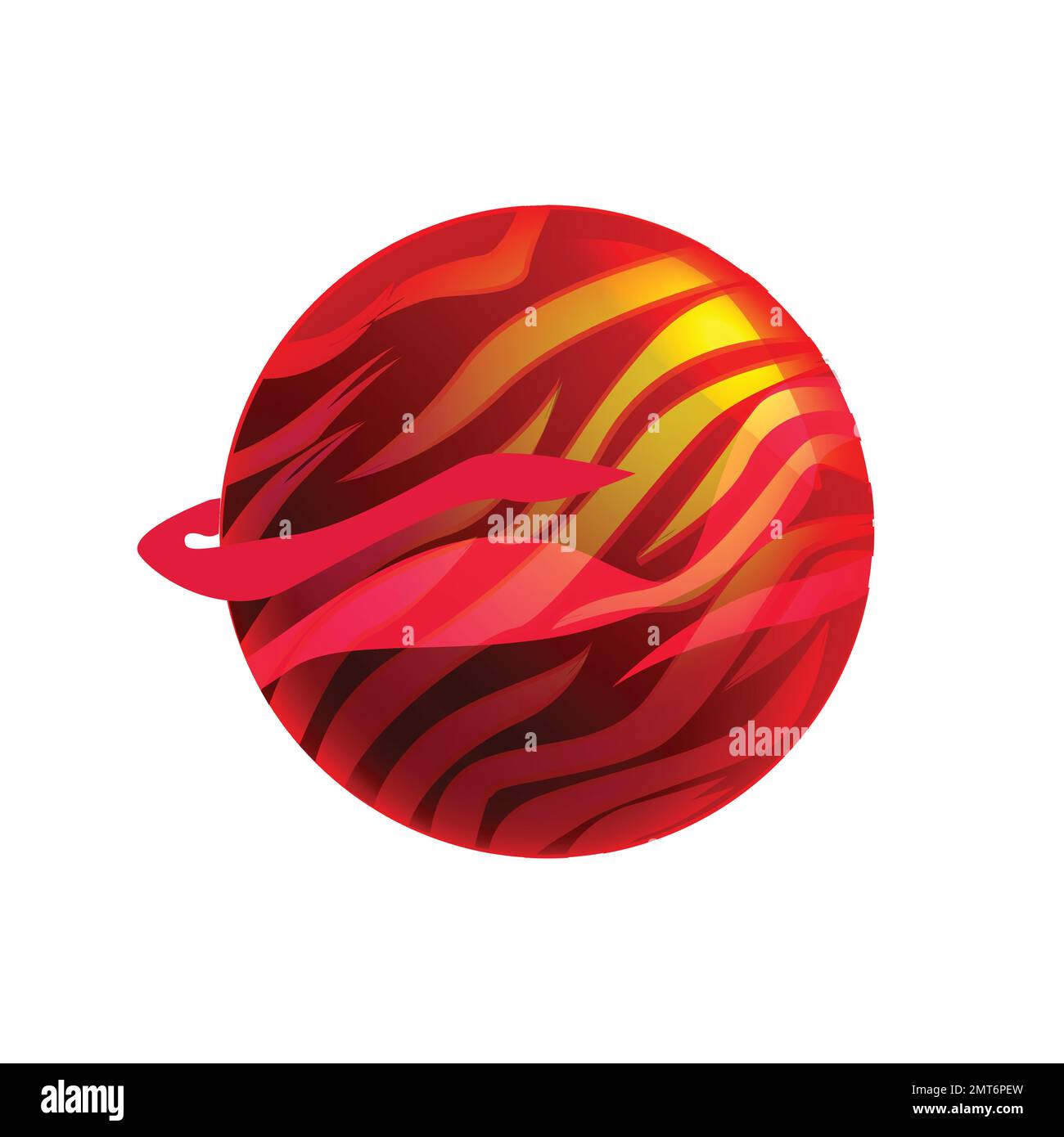 Vector cartoon planet. Colorful set of isolated objects. Space ...