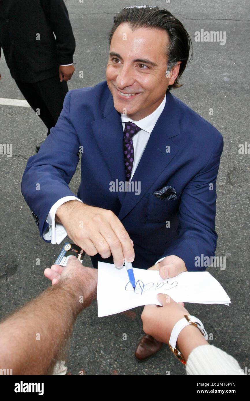 Andy Garcia attends the "Ocean's 13" movie premier in Hollywood, Calif ...
