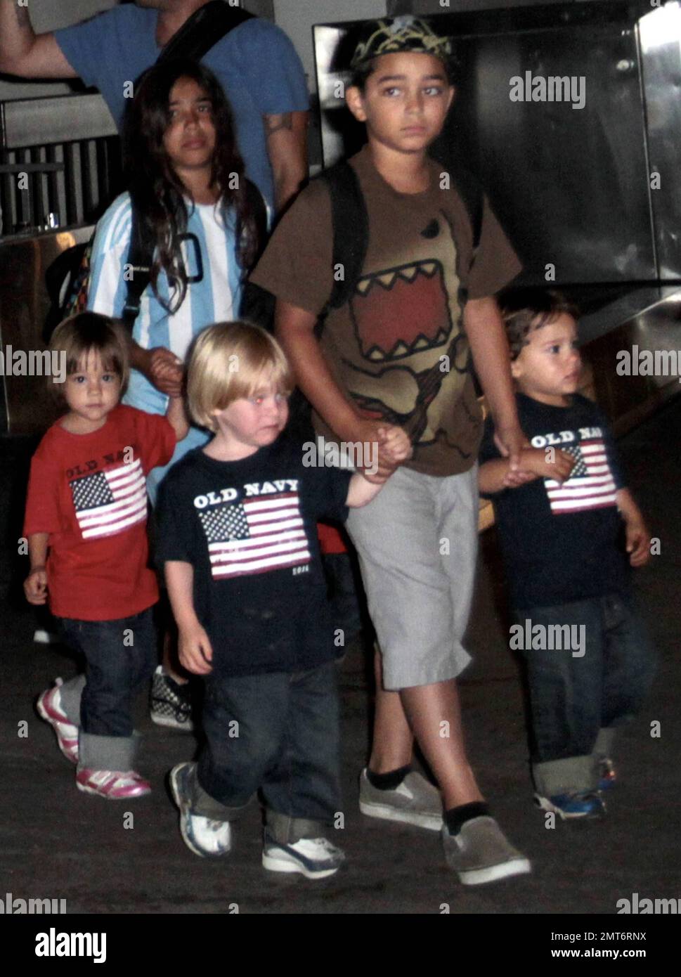 EXCLUSIVE!! Nadya Suleman (aka Octomom) arrives at LAX with her large ...