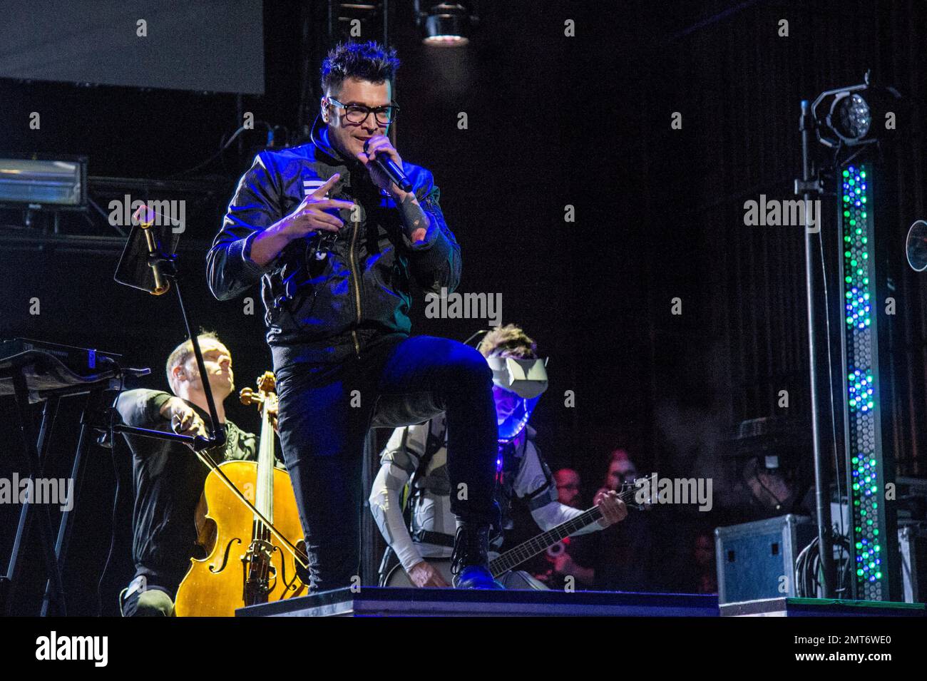 Dustin Bates of Starset seen at 2017 Alternative Press Music Awards at ...