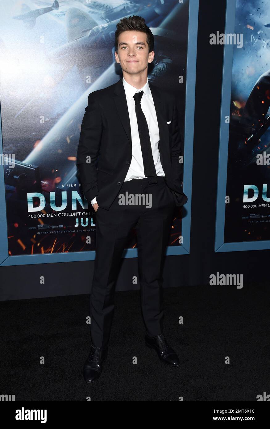 Aneurin Barnard attends the premiere of Warner Bros. Pictures' "Dunkirk ...