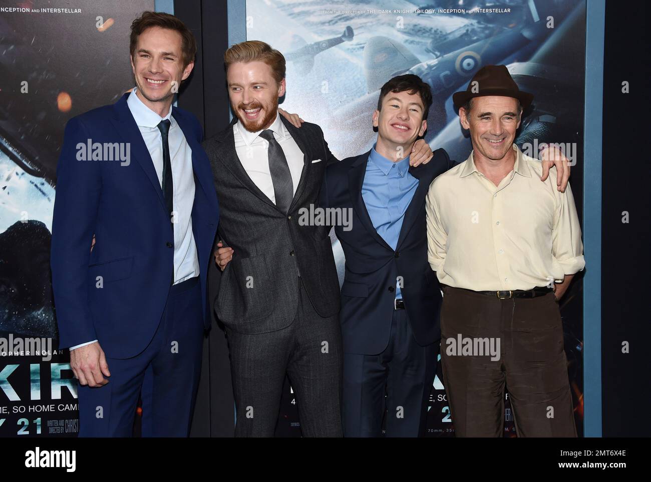 James D'Arcy, from left, Jack Lowden, Barry Keoghan and Mark Rylance ...