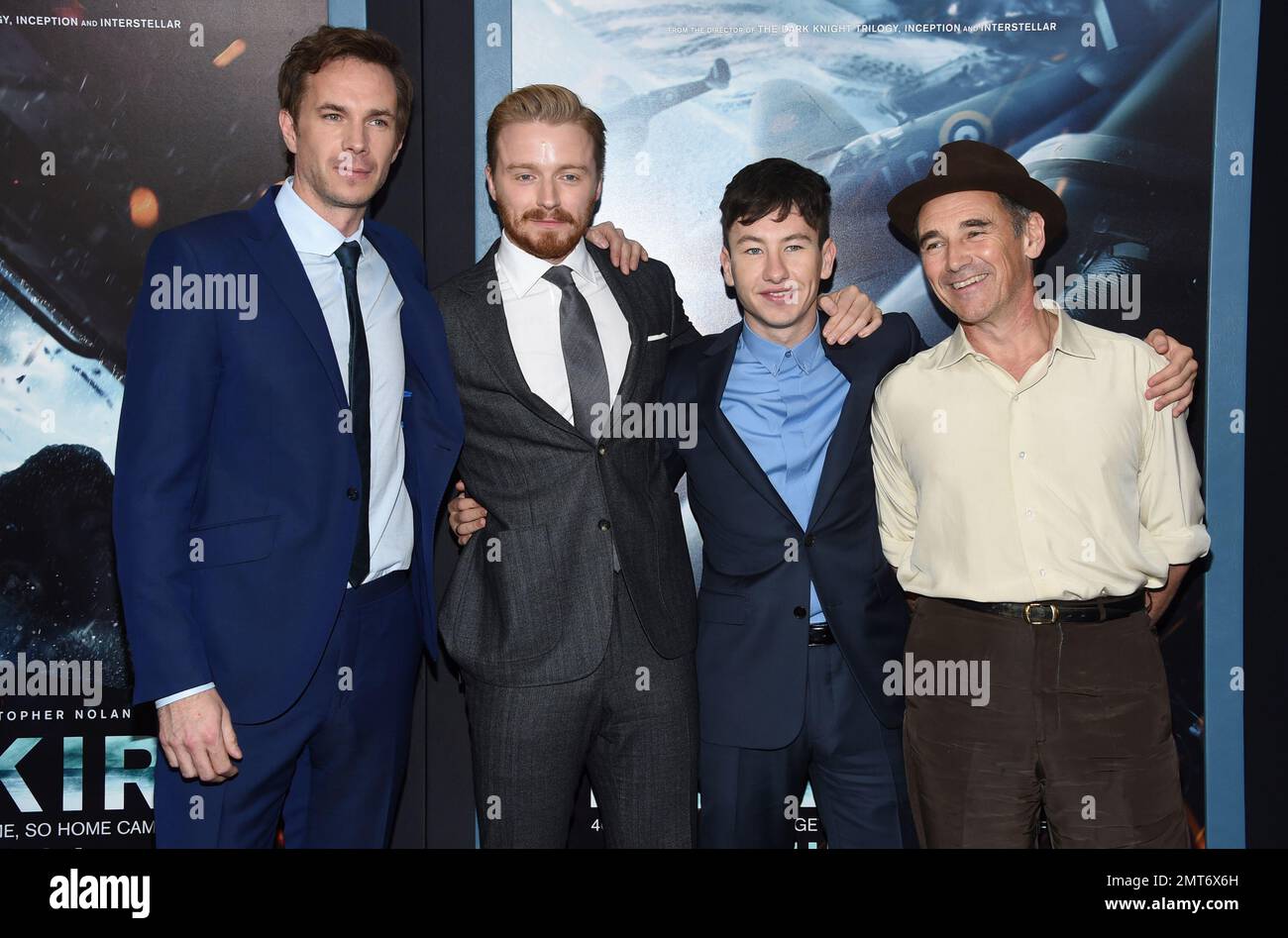 James D'Arcy, from left, Jack Lowden, Barry Keoghan and Mark Rylance ...