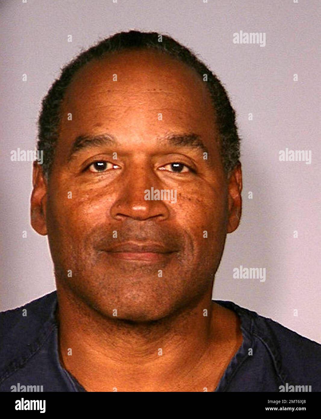 O.J. Simpson's mugshot taken today following his arrest for the alleged ...