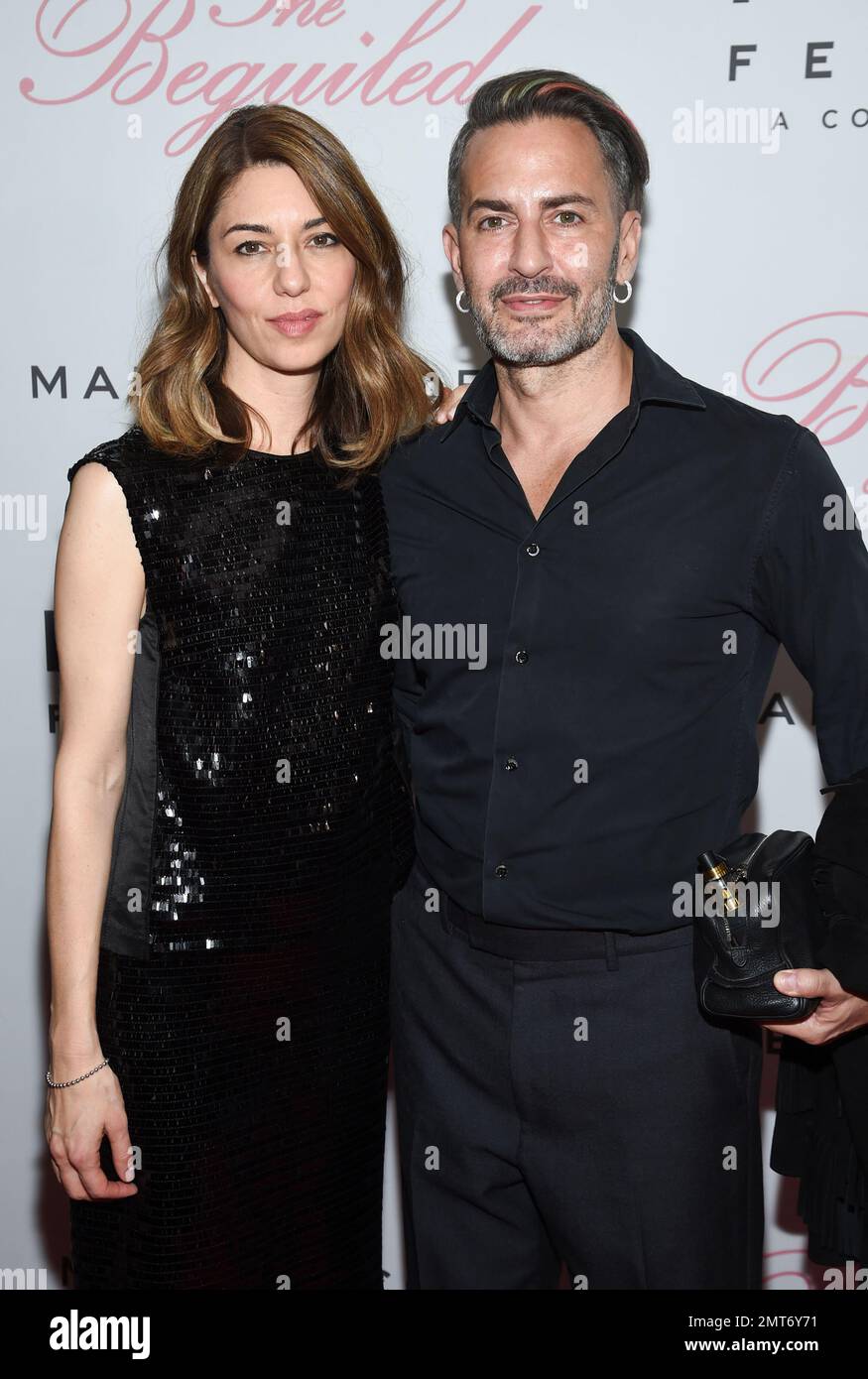 Director Sofia Coppola, left, and fashion designer Marc Jacobs attend the premiere of Focus ...