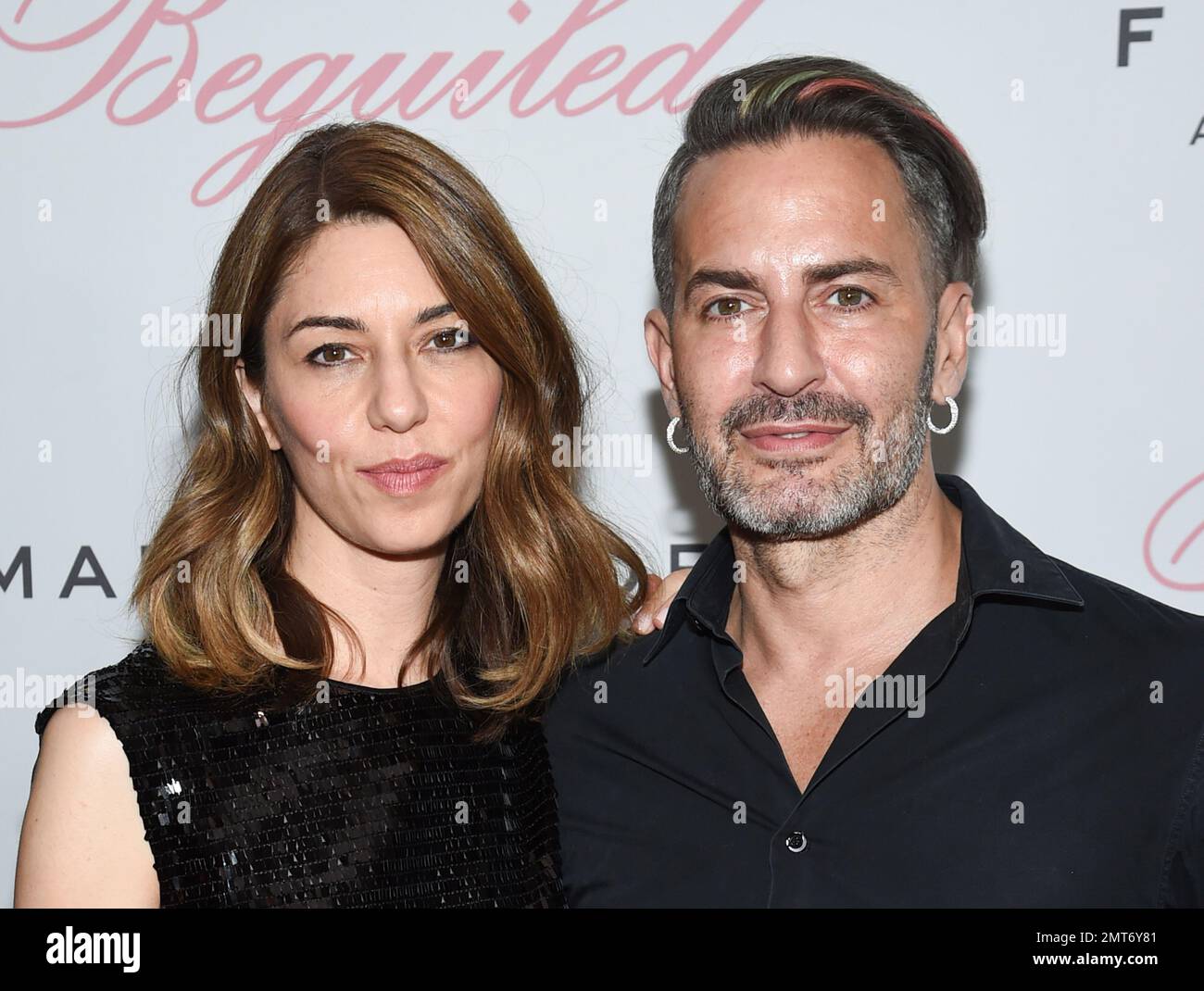 Director Sofia Coppola, left, and fashion designer Marc Jacobs attend the premiere of Focus ...