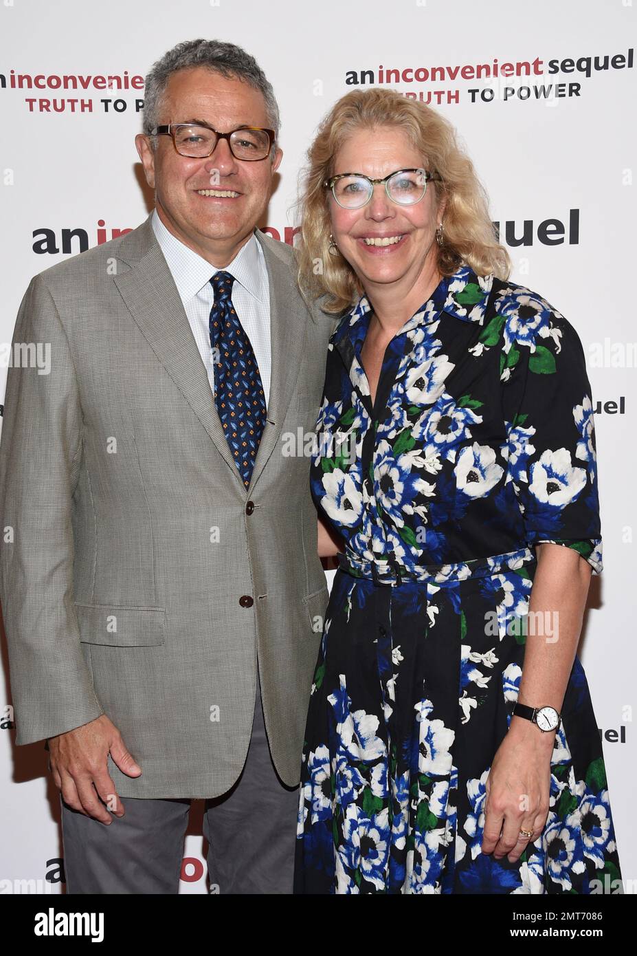 Jeffrey Toobin and wife Amy McIntosh attend a special screening of "An ...