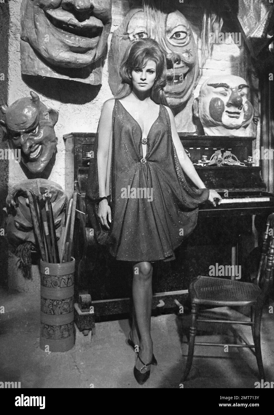 Hollywood actress Raquel Welch in a scene from the film, 'Shoot loud ...