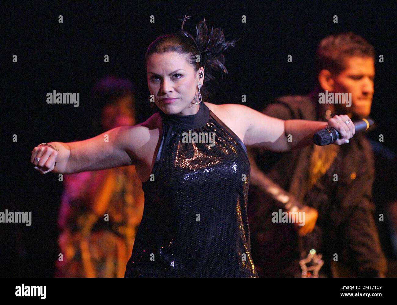 Grammy award- and Latin Grammy award-winning singer Olga Tanon performs ...