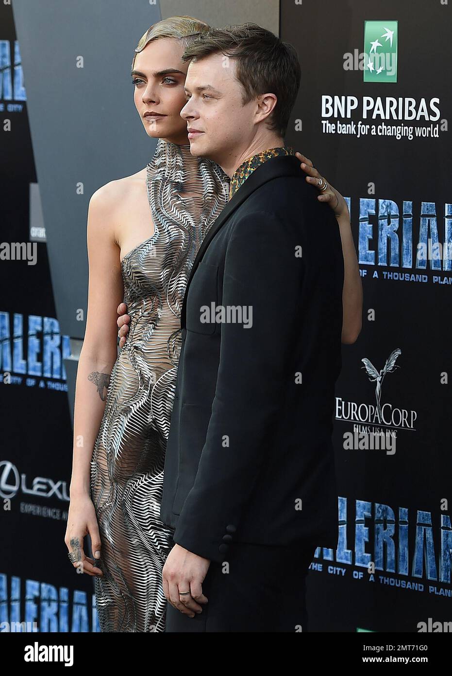 Cara Delevingne and Dane DeHaan arrive at the LA Premiere of "Valerian ...