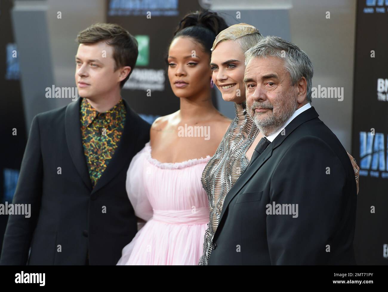 Dane DeHaan, Rihanna, Cara Delevingne and Luc Besson arrive at the LA ...