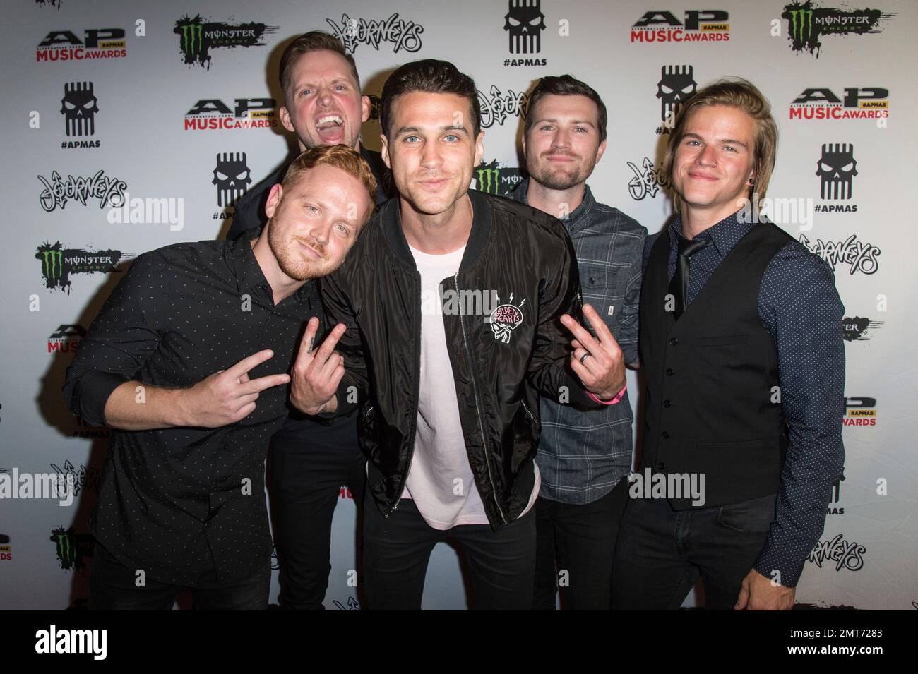 Eric Lambert, from left, Jared Warth, Beau Bokan, Matt Traynor and ...