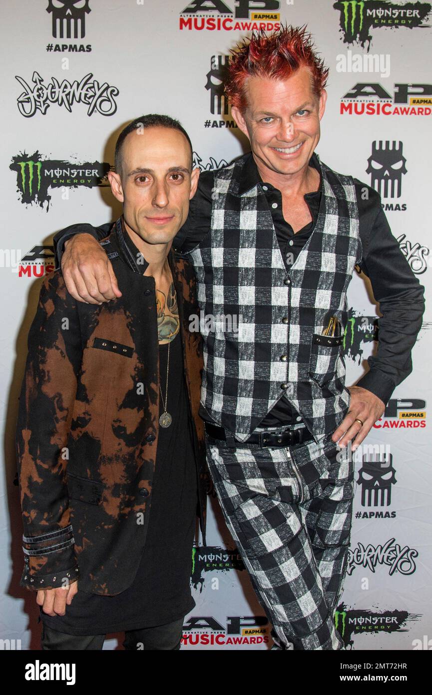 Frank Zummo, left, and Adrian Young seen at 2017 Alternative Press ...