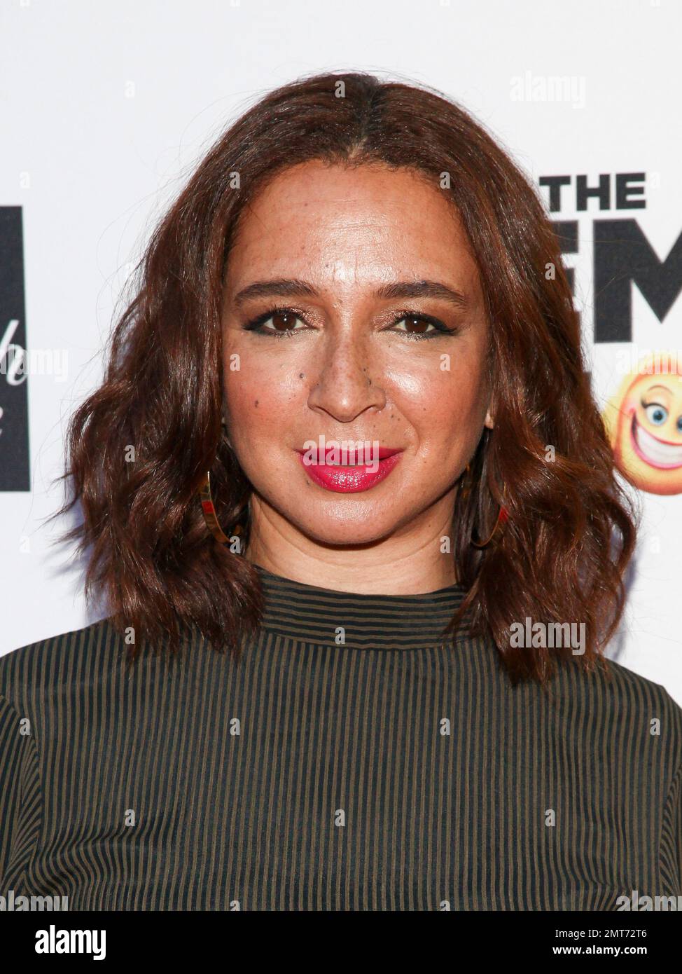 Maya Rudolph from the cast of "The Emoji Movie" celebrate World Emoji ...