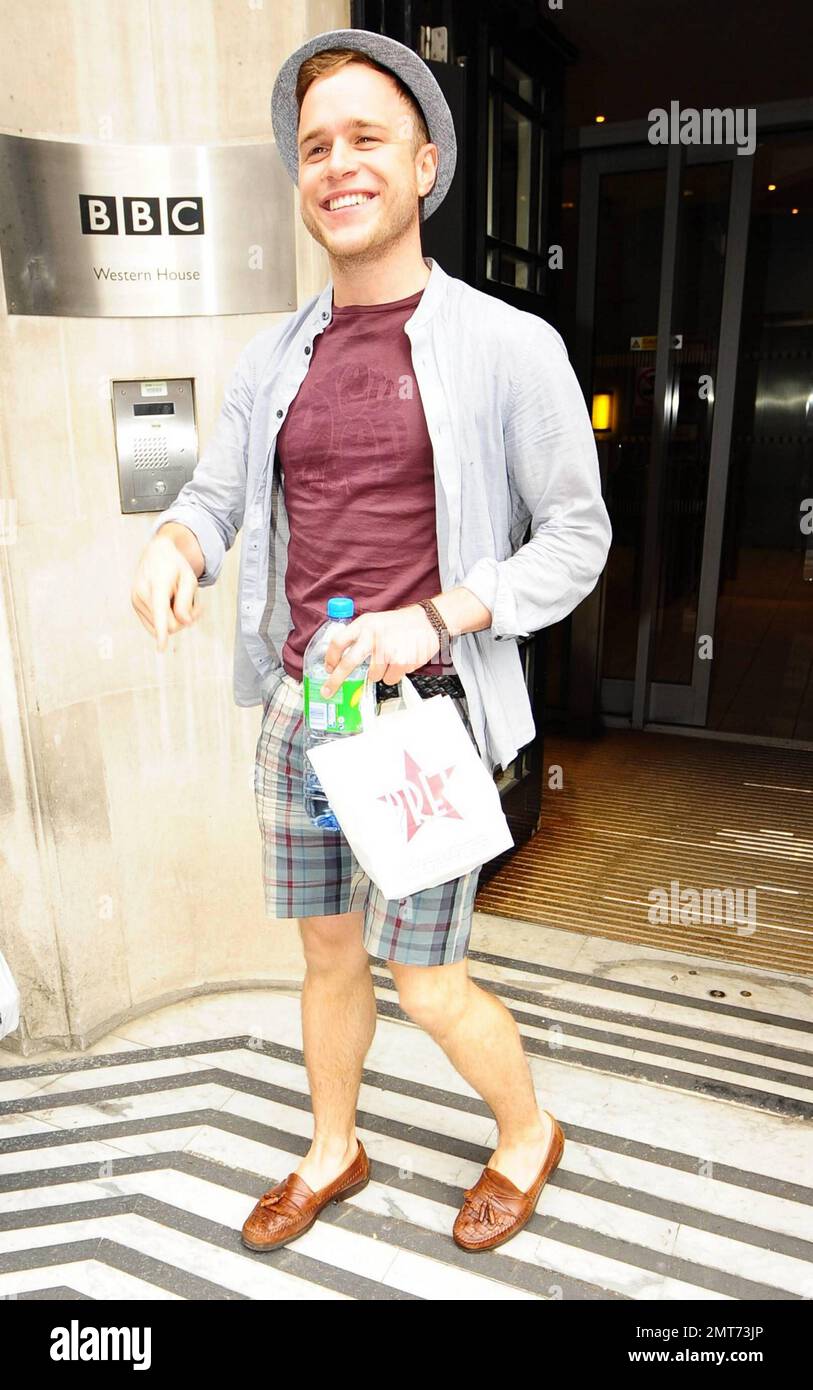 Former "X Factor" runner up Olly Murs is cheerful as he leaves BBC ...