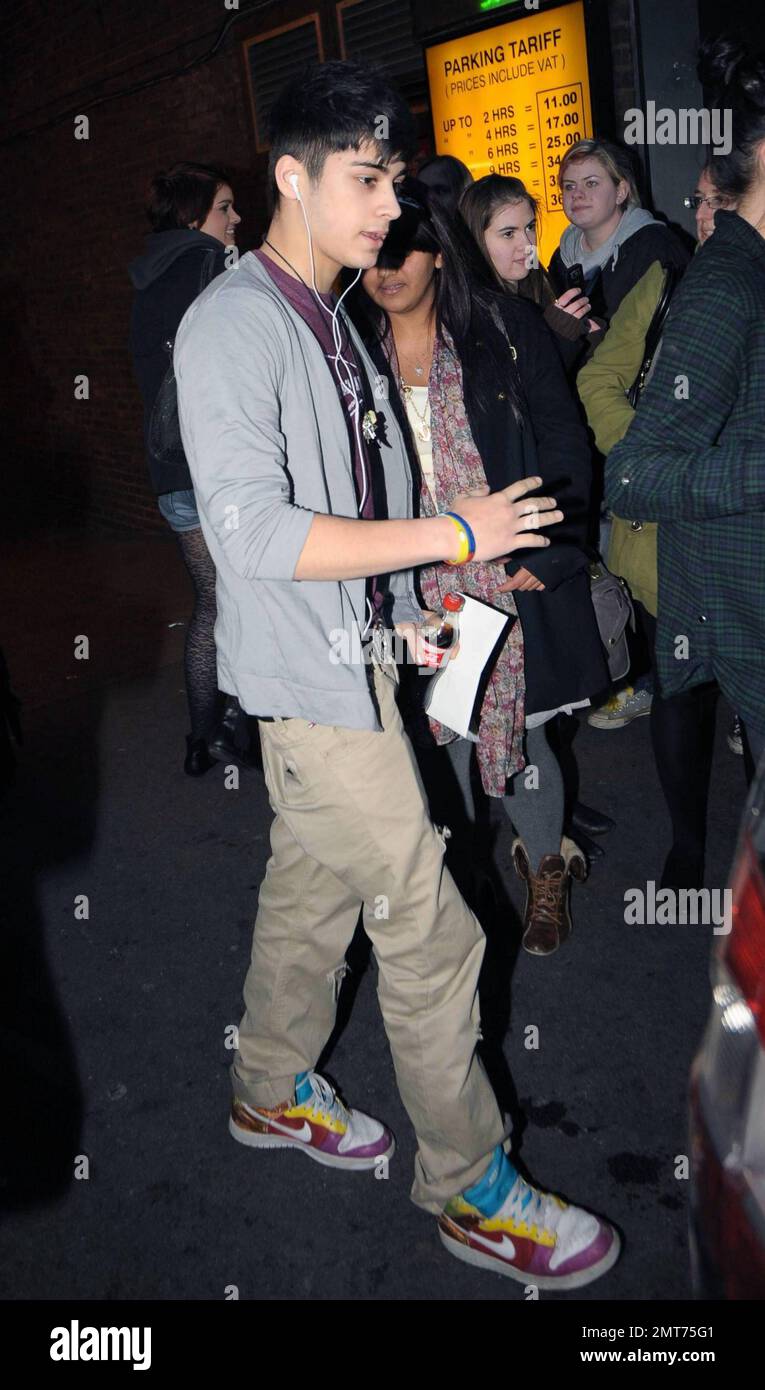 "X Factor" boy band One Direction clowns around on the streets of the ...