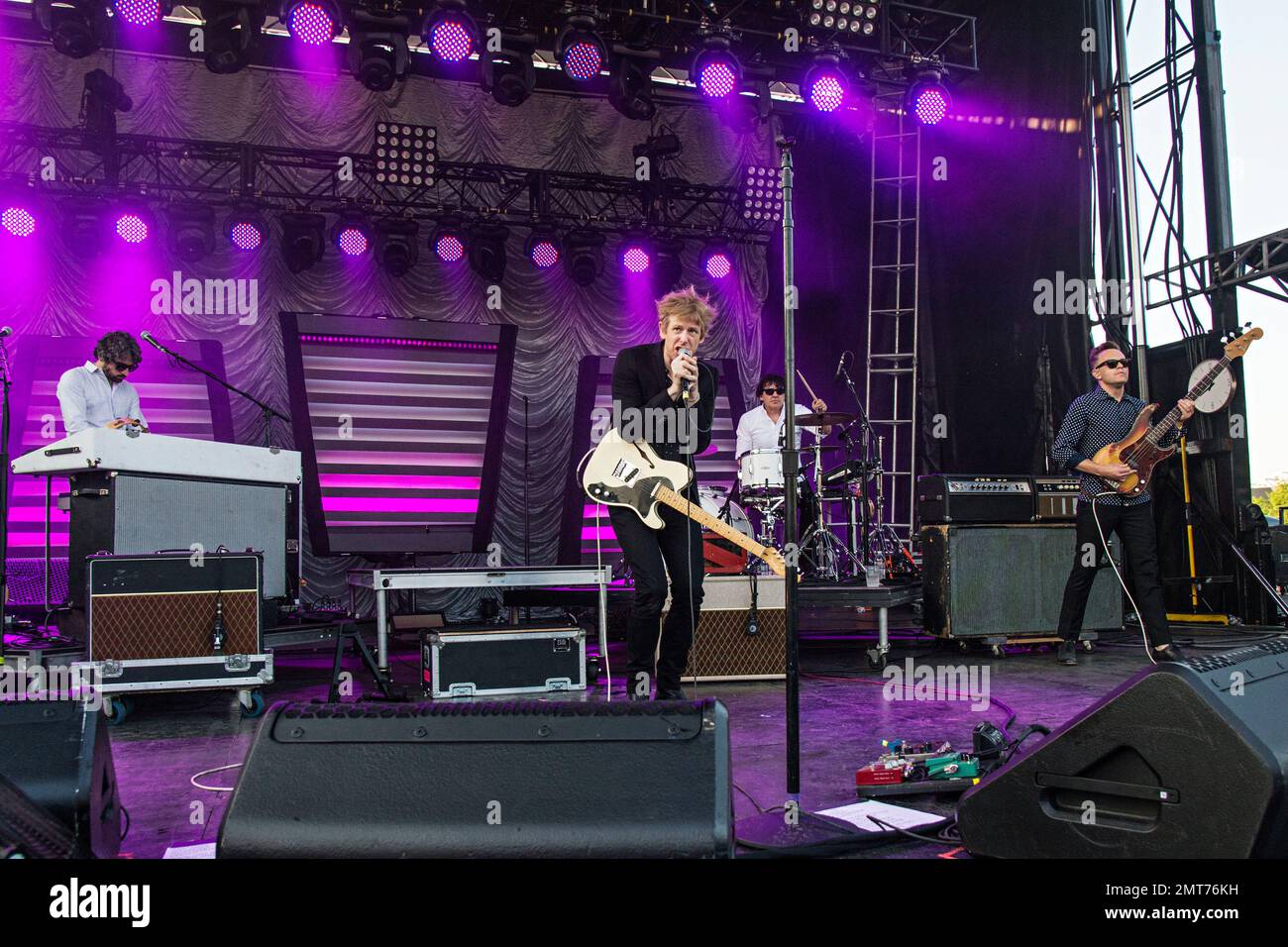 Alex Fischel, from left, Britt Daniel, Jim Eno and Rob Pope of Spoon ...