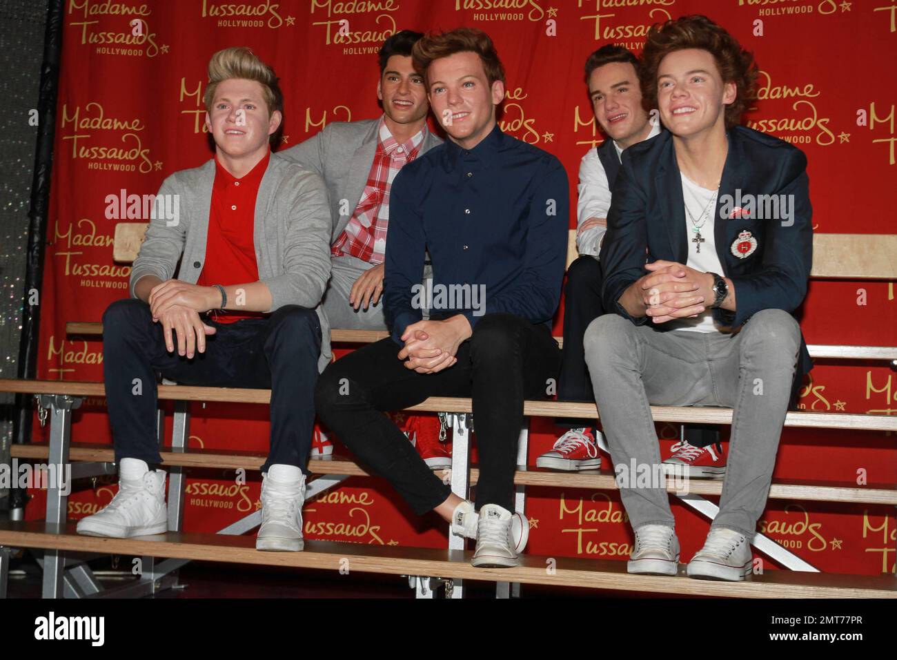One Direction wax figures launched at Madame Tussaud's in Hollywood, CA ...