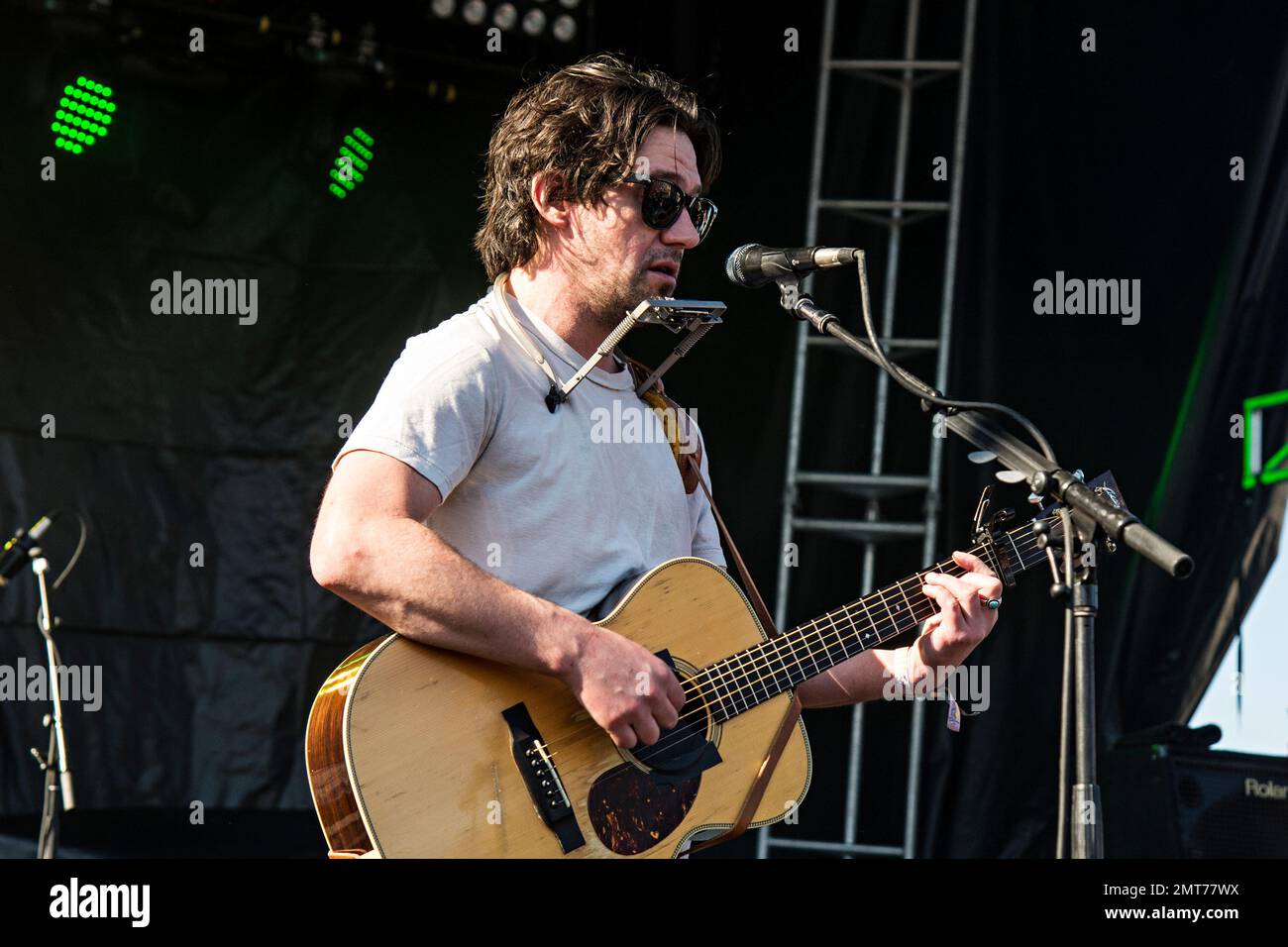 Conor Oberst performs during Forecastle Music Festival at Waterfront ...