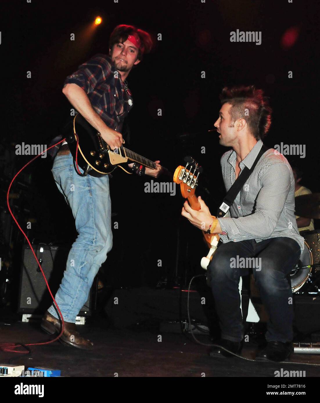 Twilight actor, Jackson Rathbone, performs live with his band 100 Monkeys at the Gramercy ...