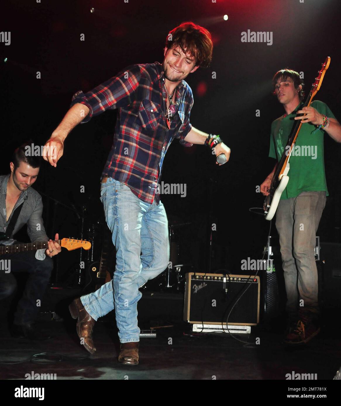 Twilight actor, Jackson Rathbone, performs live with his band 100 Monkeys at the Gramercy ...