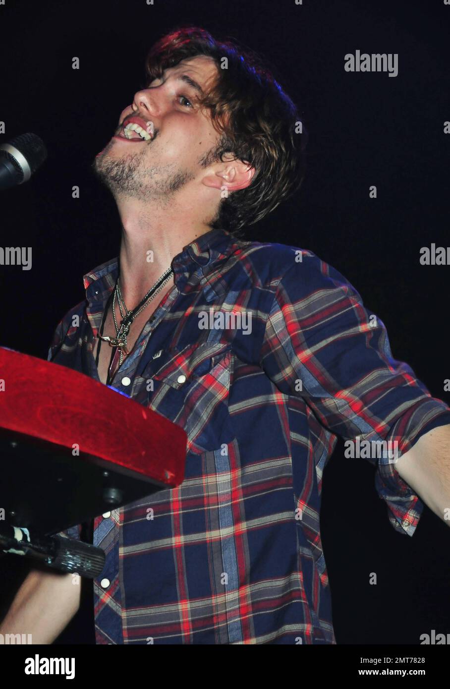 Twilight actor, Jackson Rathbone, performs live with his band 100 Monkeys at the Gramercy ...