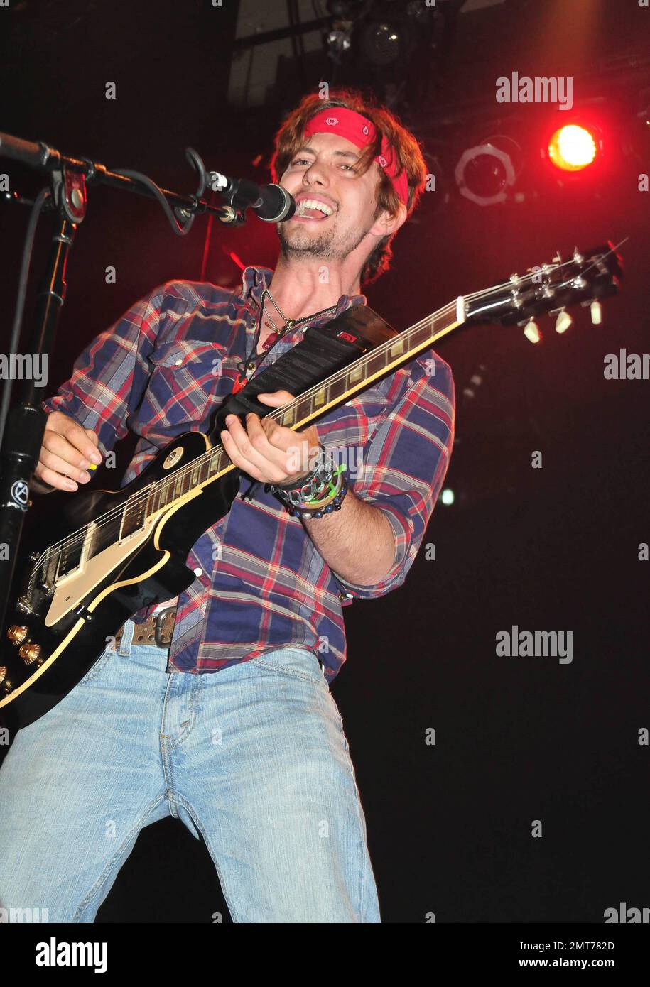 Twilight actor, Jackson Rathbone, performs live with his band 100 Monkeys at the Gramercy ...