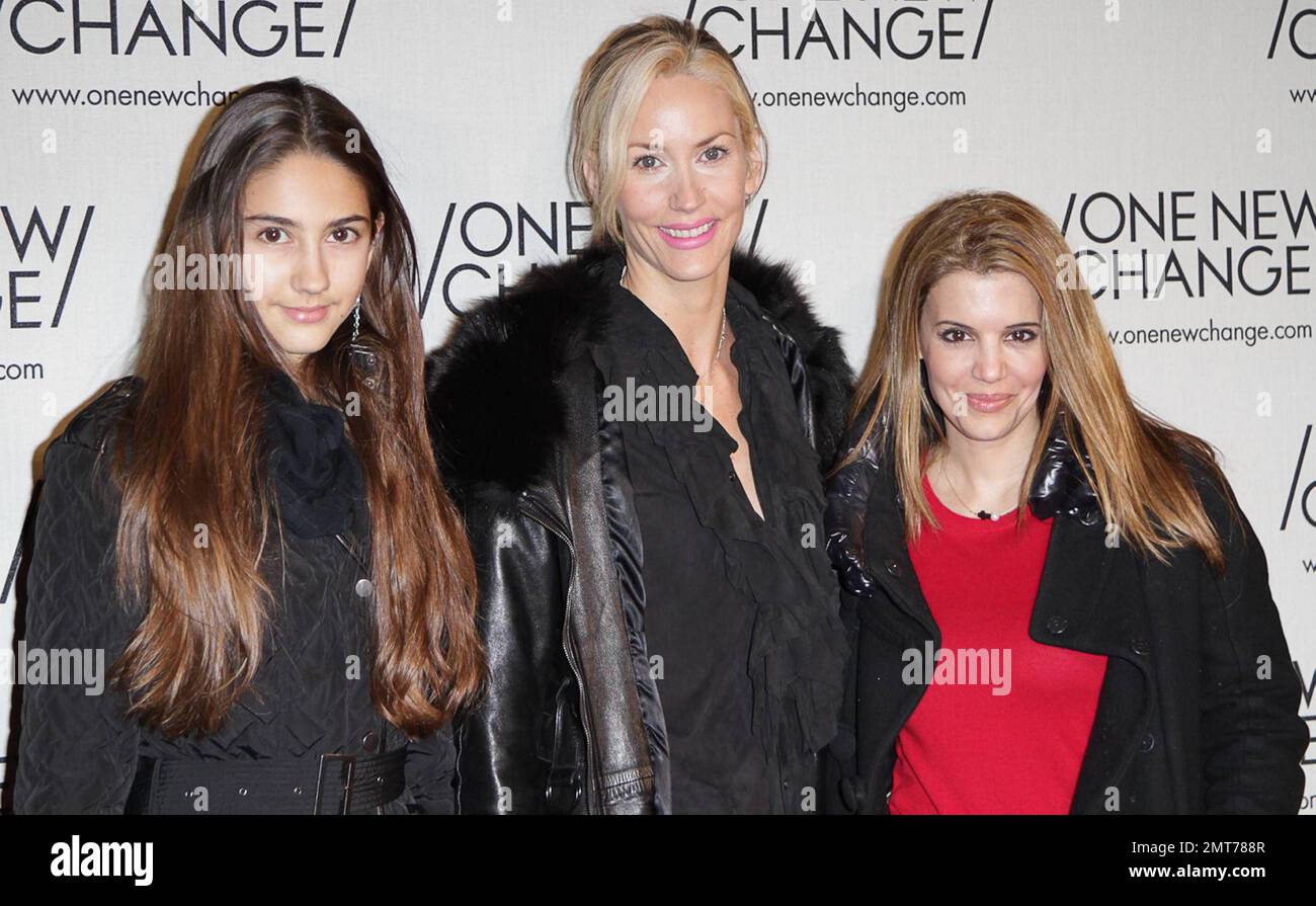 Sam Taylor-Wood (C) and Dr. Linda Papadopoulos (R) at One New Change ...