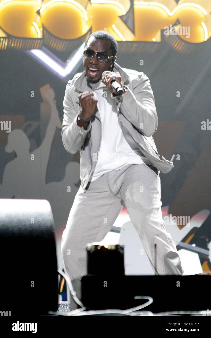 Diddy - Dirty Money performs live in concert at the Orange RockCorps at ...