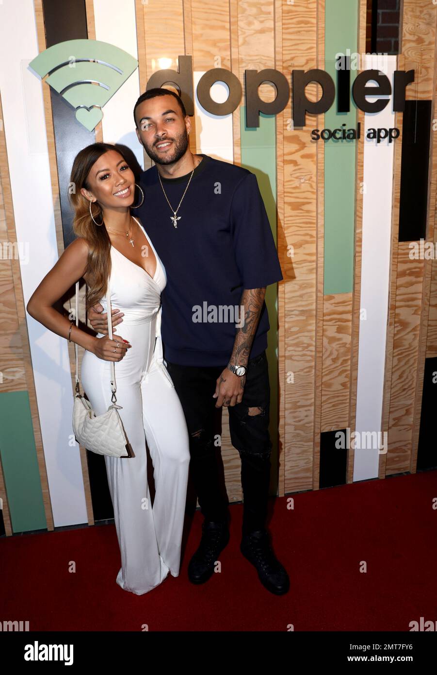 Liane V, left, and Don Benjamin attend Doppler Social App Launch Party ...