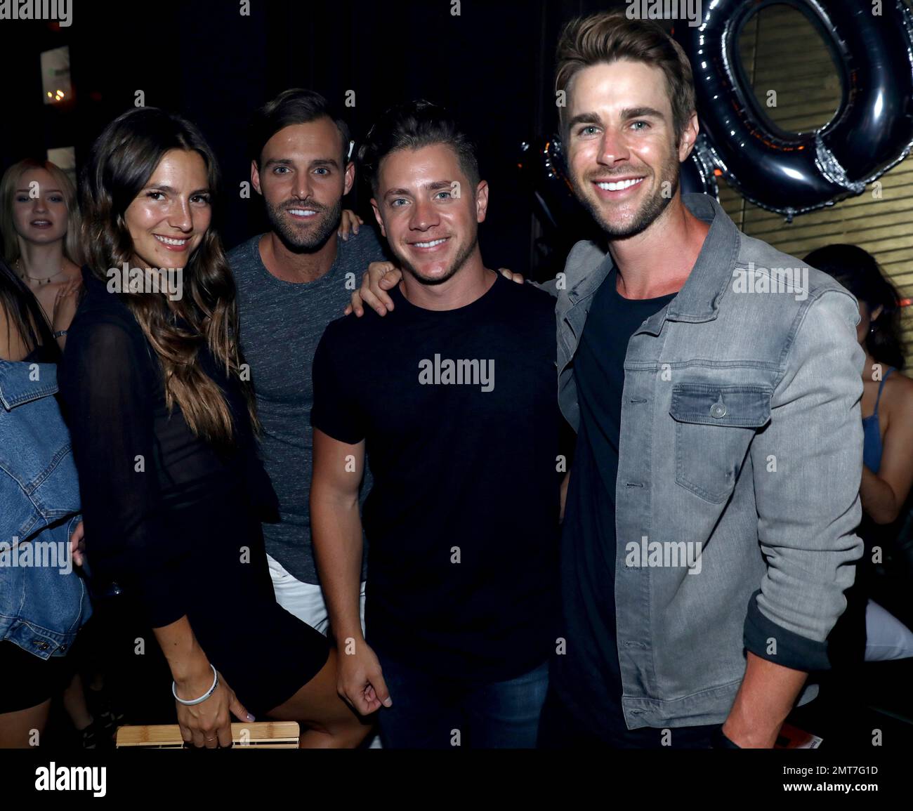 Lucy Aragon, from left, Robby Hayes, Jef Holm, and Robert Graham attend ...