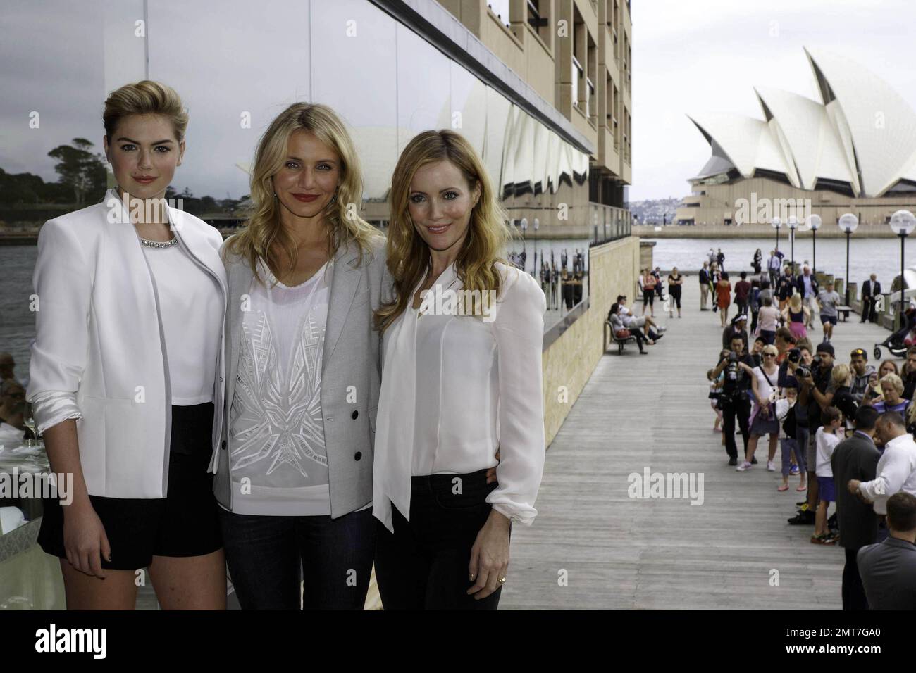 Kate Upton, Cameron Diaz and Leslie Mann at the "The Other Woman ...