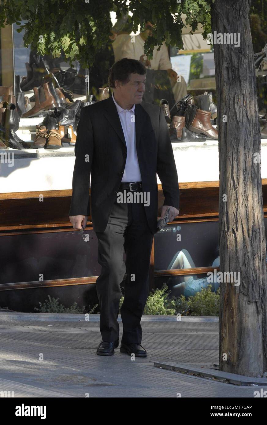 Exclusive!! Greek soccer team coach Otto Rehangel does some shoe ...