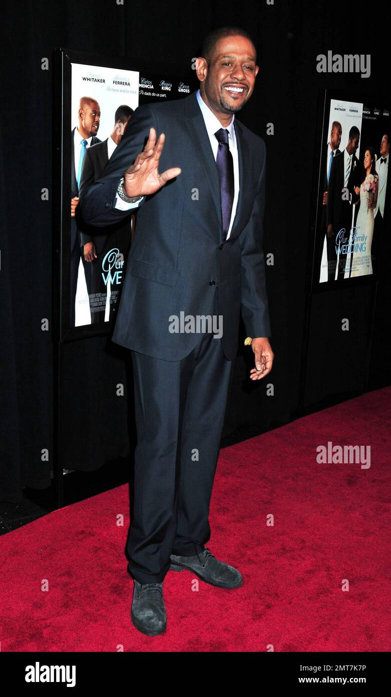 Forrest Whitaker at the premiere of "Our Family Wedding" in New York ...
