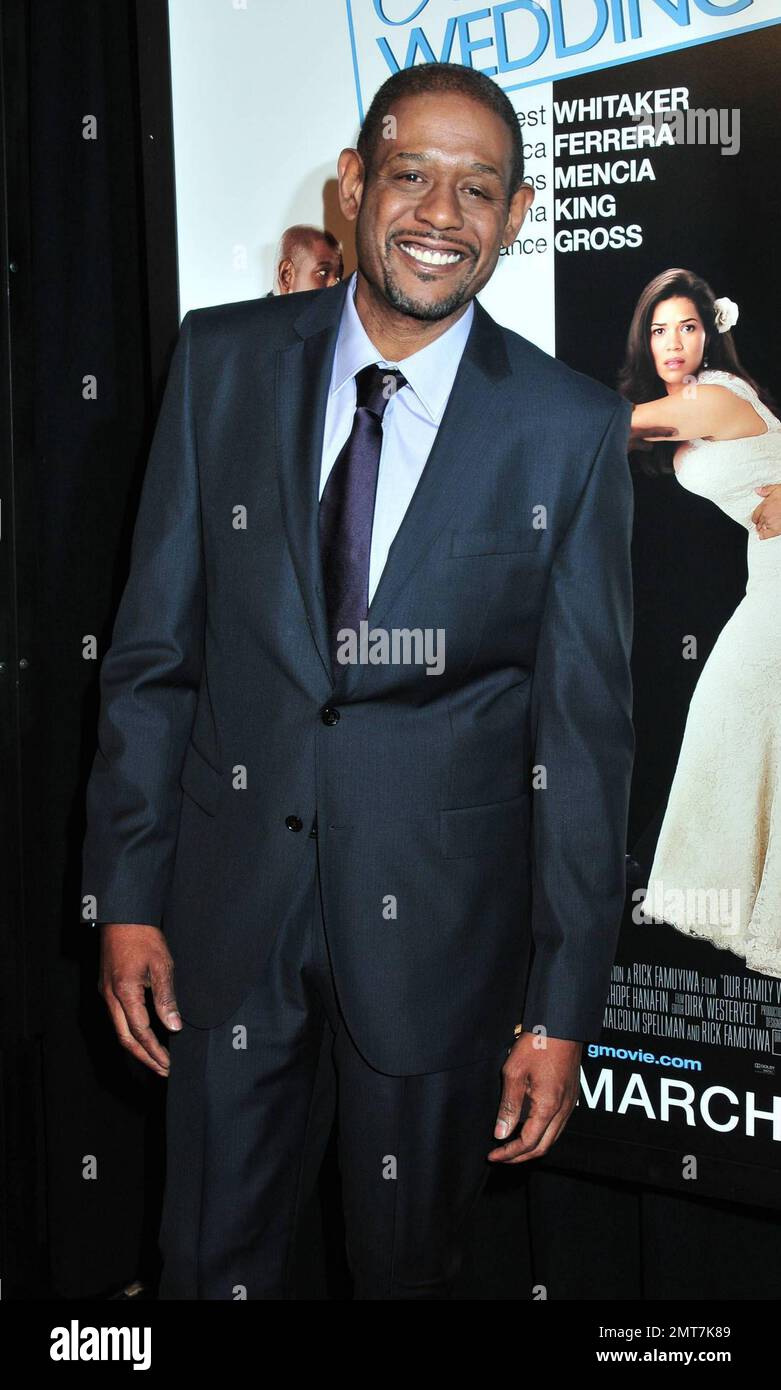 Forrest Whitaker at the premiere of "Our Family Wedding" in New York ...